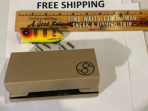 JAPANESE CUSTOM-MADE Bass Pond B.P. Bait Co Wood FISHING LURE JAPAN ...