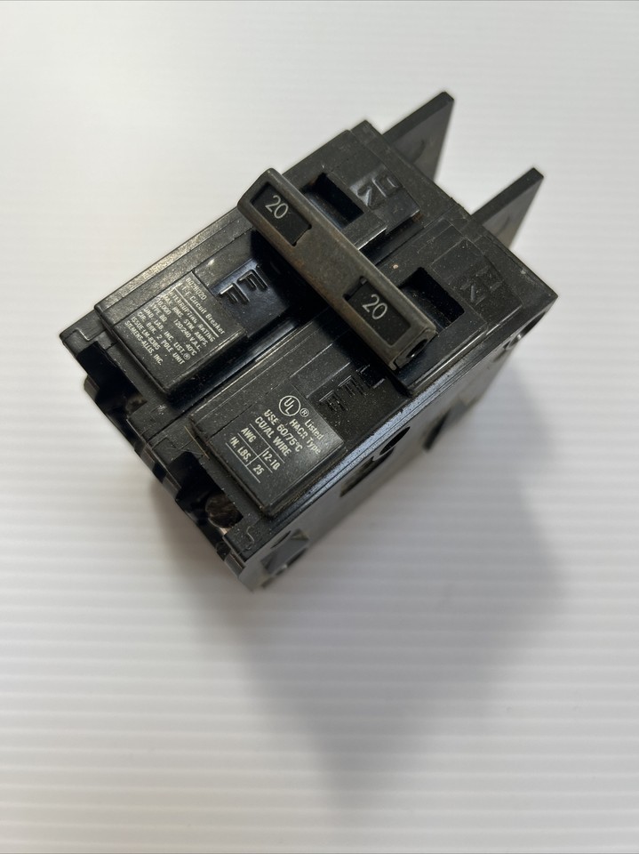 ITE 20 AMP DOUBLE POLE 2 POLE 20 AMP BQ2B020 240 VOLT CIRCUIT BREAKER ...