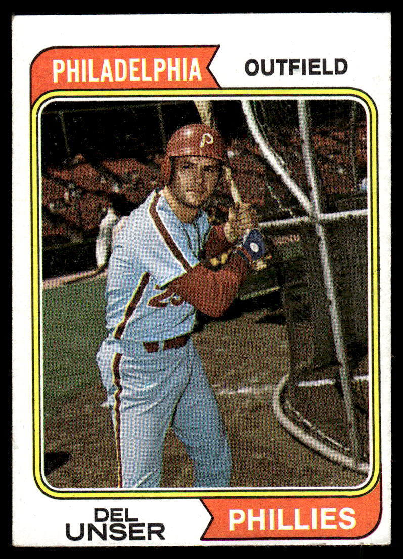 1974 Topps Del Unser #69 Philadelphia Phillies Baseball Card | eBay