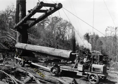 Old School Log Loader 1920 Reprint from its original Scan 8X11 | eBay