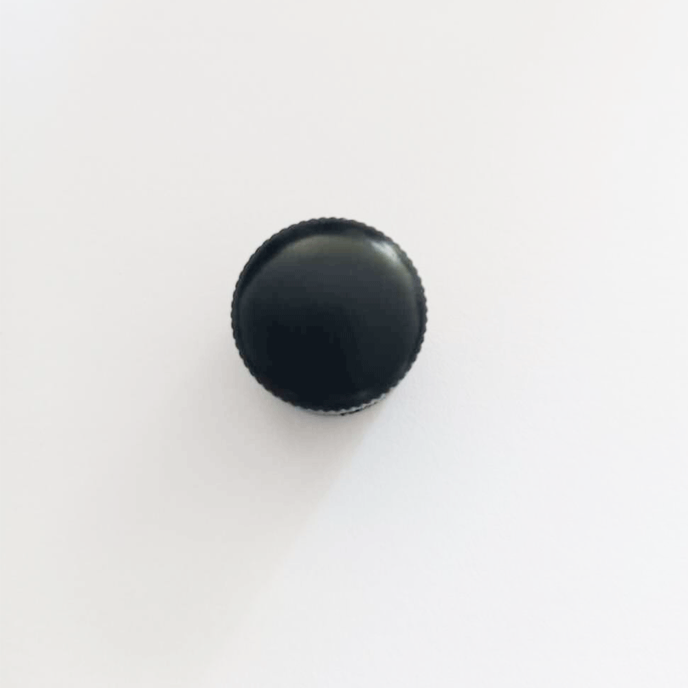 Guitar Tone Volume Control Knobs Knurled Black Metal Dome Style 18mm ...