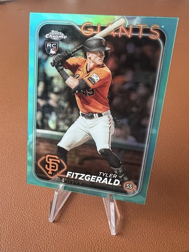 2024 Topps Chrome - #131 Tyler Fitzgerald (RC) Aqua Refractor /199 | eBay
