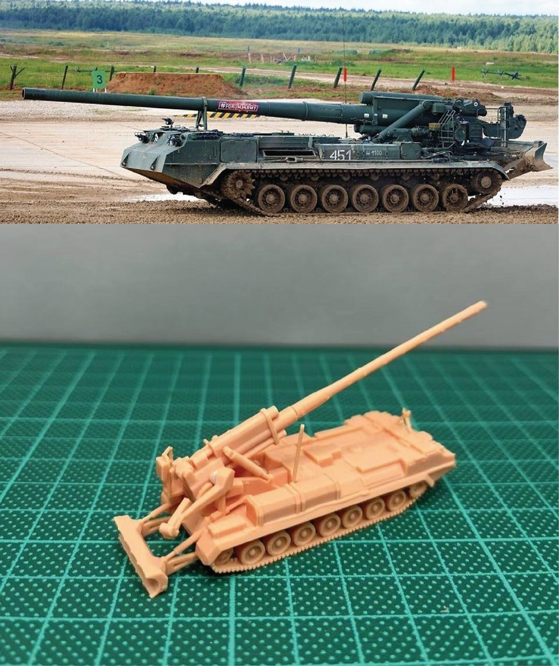 1/144 Russian 2S7 Pion 203mm SPG (fine detail) Resin Kit (RSU471) | eBay