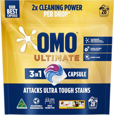 OMO Ultimate 3 in 1 Laundry Capsules 28 Capsules | eBay