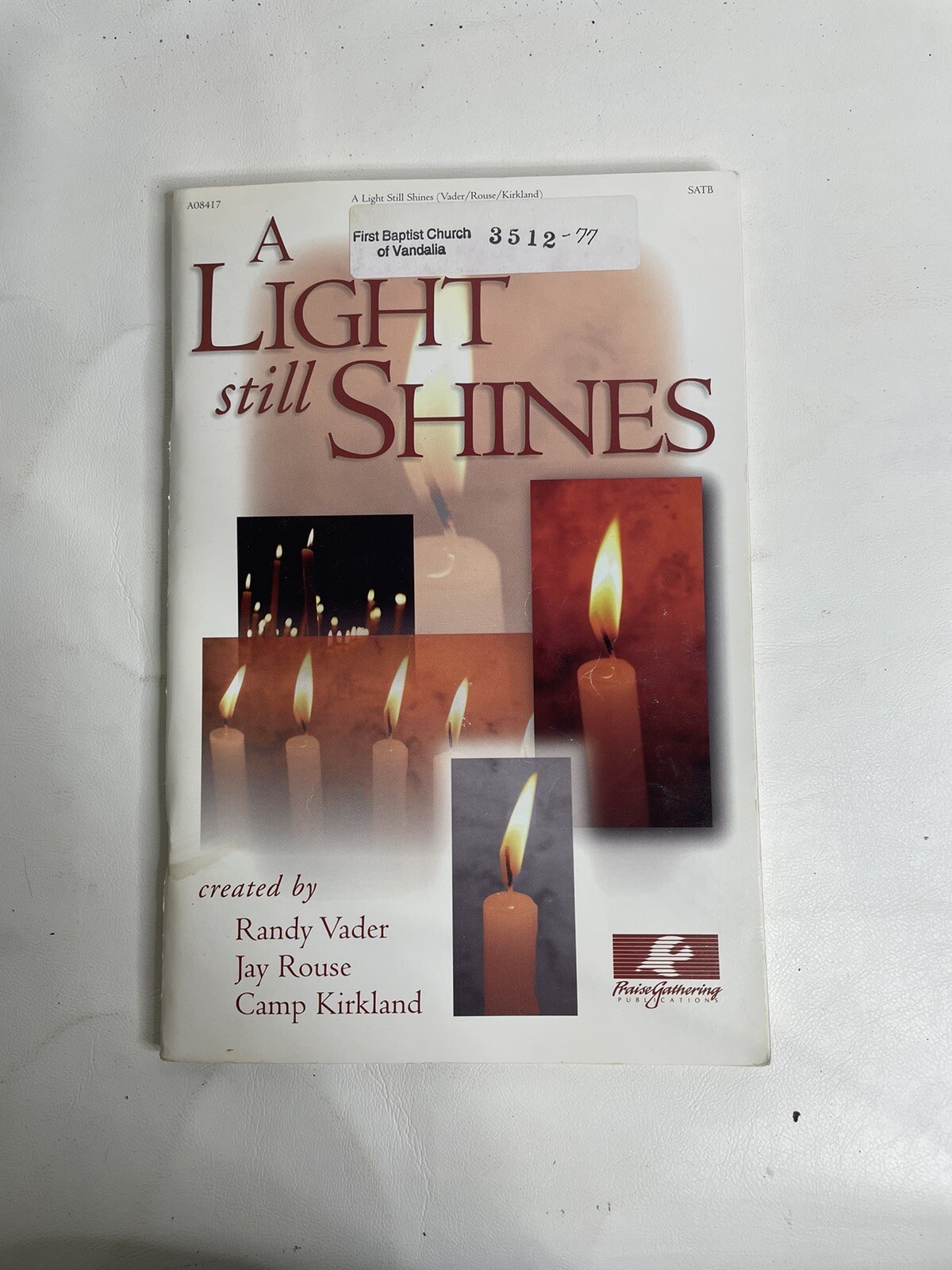 A Light Still Shines Randy Vader Sheet Music Book Camp Kirkland A08417 ...