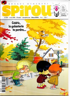Spirou n° 3751 (03/03/2010) - Cédric / Lucky Luke / Interview : Nob | eBay