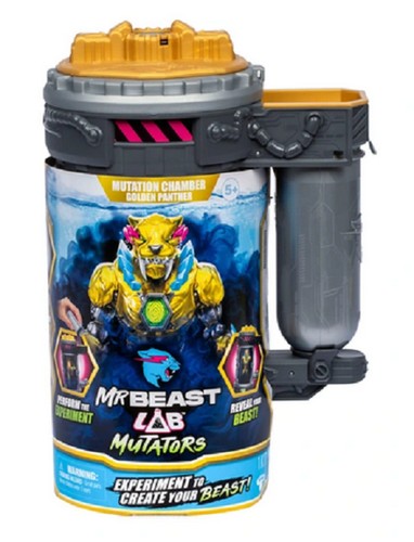 MrBeast Lab Mutators: Mutation Chamber Golden Panther Action Figure | eBay