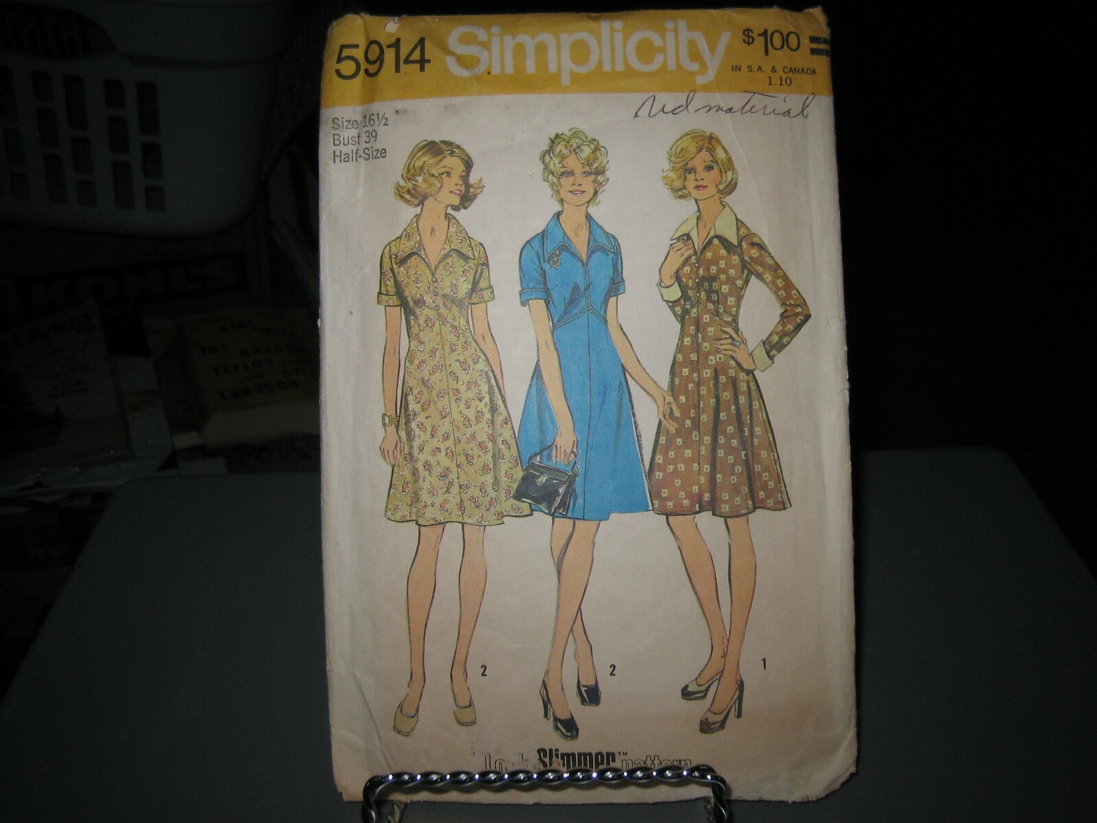 Simplicity 5914 Half-Size Dress Pattern - Size 16 1/2 Bust 39 | eBay