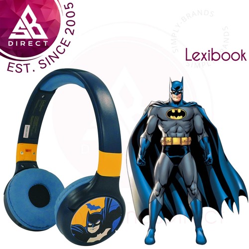 Lexibook Batman Headphones 2-in-1 Bluetooth & Wired│with Mic & Button ...