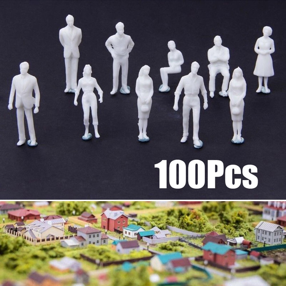 Realistic Coloring and Assorted Poses 1 75 Scale Model Figures 100 Pack ...