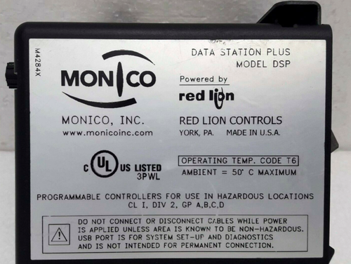 RED LION DSPLE00U DATA STATION PLUS DSP CAT CATERPILLAR ECM MONICO CDL ...
