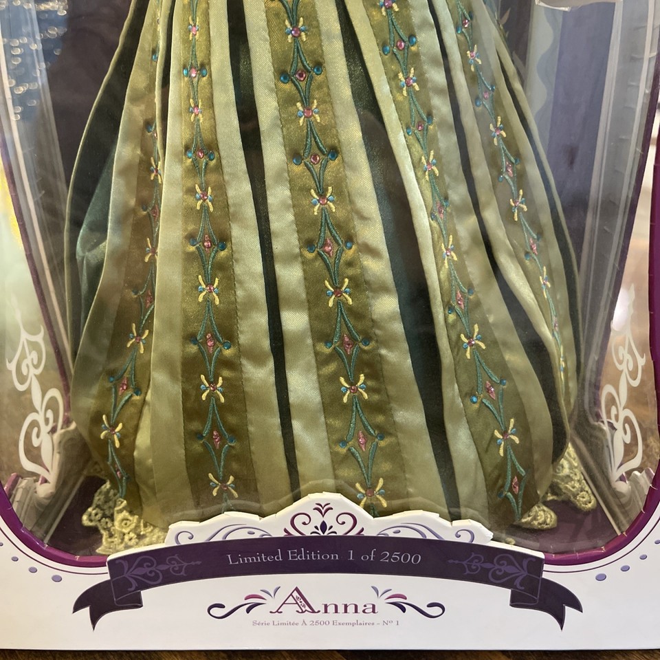 Disney FROZEN ANNA 17 Inch Limited Edition DOLL 1 of 2500 | eBay
