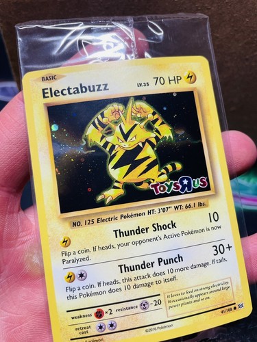 SEALED Pokemon Electabuzz 41/108 Toys R Us Evolutions Cosmos Holo Promo ...