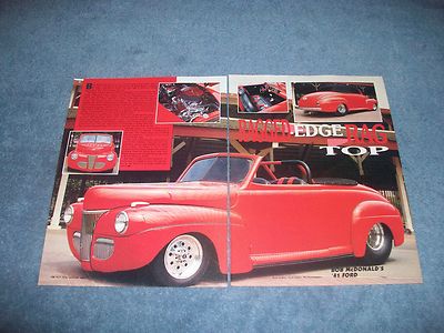 1941 Ford Convertible Vintage Pro Street Article "Ragged-Edge Rag Top ...