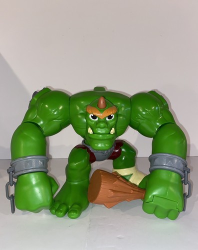 Imaginext Eagle Talon Castle Green OGRE Monster 10” Stomps & Sounds ...