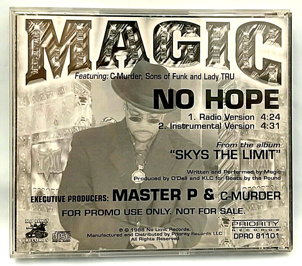 (CD) Magic Feat. C-Murder, Sons Of Funk And Lady TRU – No Hope, Promo ...