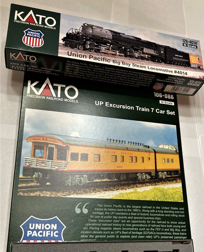 KATO 1264014 106086 N SCALE UP 4014 Big Boy 4-8-8-4 EXCURSION SET LOCO ...