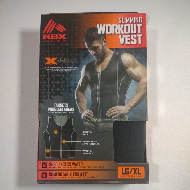 RBX Exercise Weight Loss Belt X-heat Cami Style Slimming Workout Vest ...