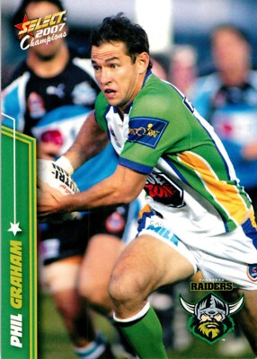 2007 CANBERRA RAIDERS NRL Card PHIL GRAHAM | eBay Australia
