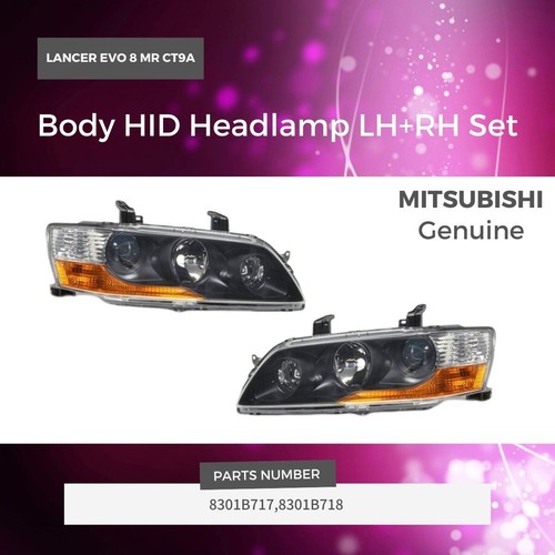 Genuine MITSUBISHI LANCER Evolution 8 MR CT9A Headlight Lamp Assy RH ...
