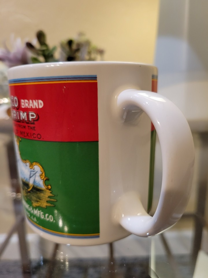 Large Mouth Tabasco Brand Shrimp Mug Cup w/ Wraparound Graphic | eBay