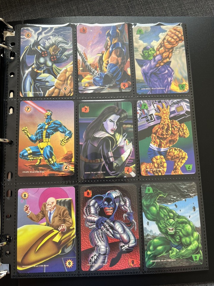 Marvel Overpower - Complete Base Set (1995) - 352 Cards + 3 Rarest ...