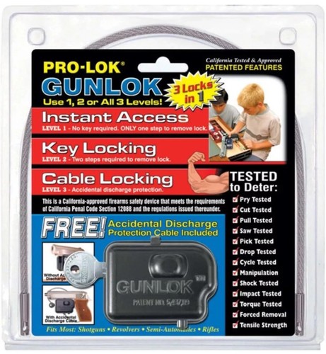 NEW Pro-Lok Gunlok Trigger Cable Lock California Approved | eBay