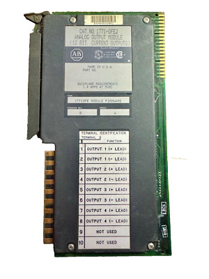 ALLEN-BRADLEY 1771-OFE2 B ANALOG OUTPUT MODULE (12 BIT.) [RB 5] | eBay