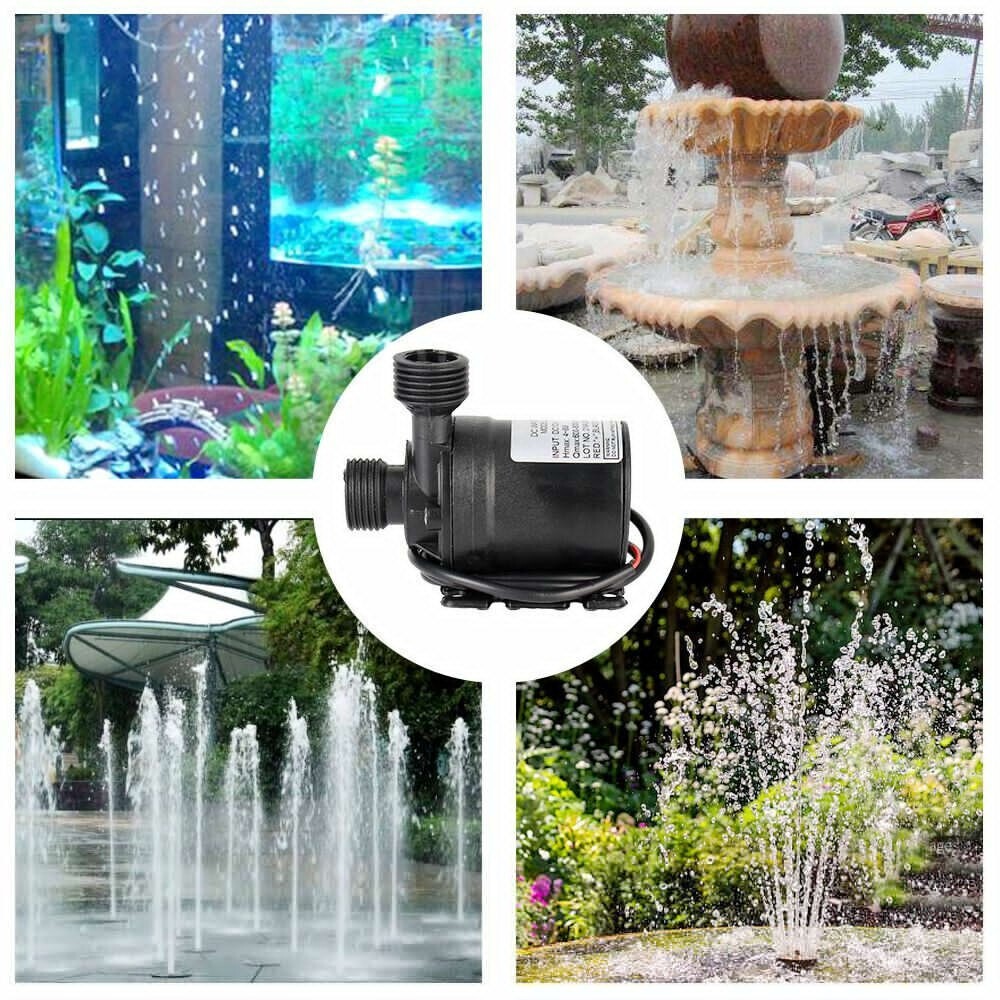 DC 12V Mini Brushless Motor Submersible Water Pump 800L/H 5M For ...