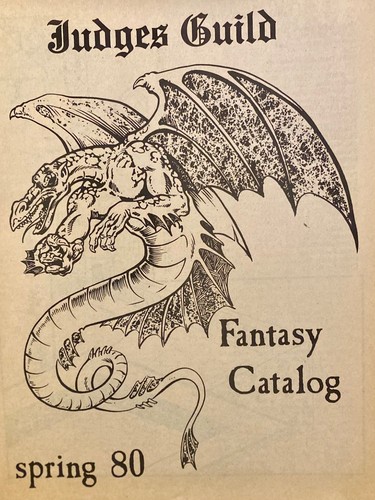 Judges Guild Fantasy Catalog, Spring 1980, Mail Cover, Dungeons ...