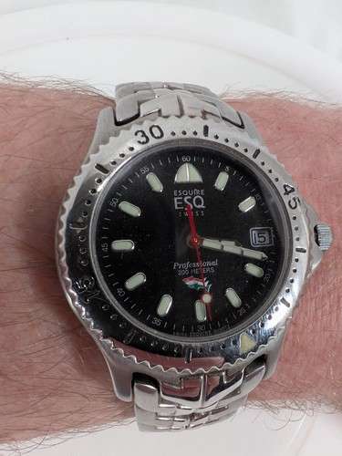 Movado ESQ Esquire Diver's Watch With Bracelet 300422 | eBay