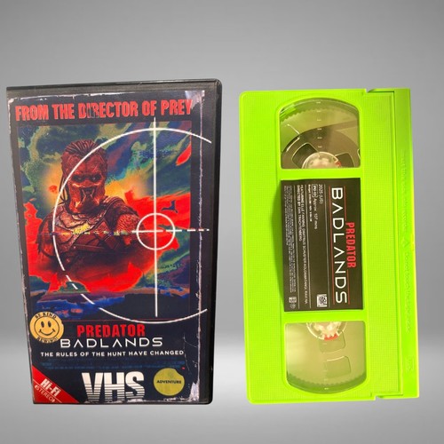 Predator BADLANDS VHS CUSTOM ARTWORK tape vintage Arnold Schwarzenegger ...