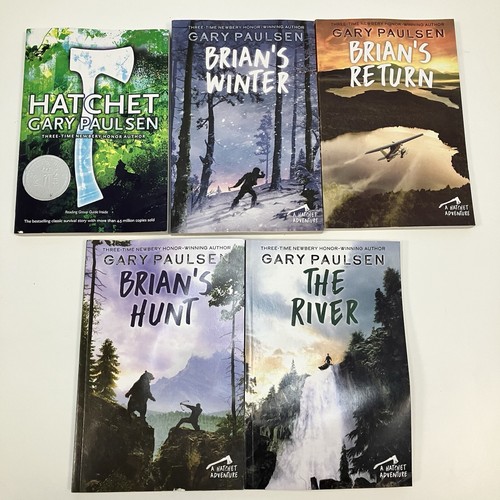 Hatchet Brian’s Saga Gary Paulsen COMPLETE Series SET Lot Books (1-5 ...