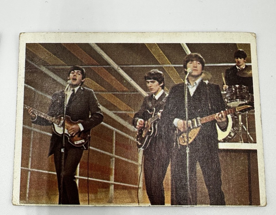 1964 Topps Beatles Color Cards Lot of 14 Orange Back Vintage Trading ...