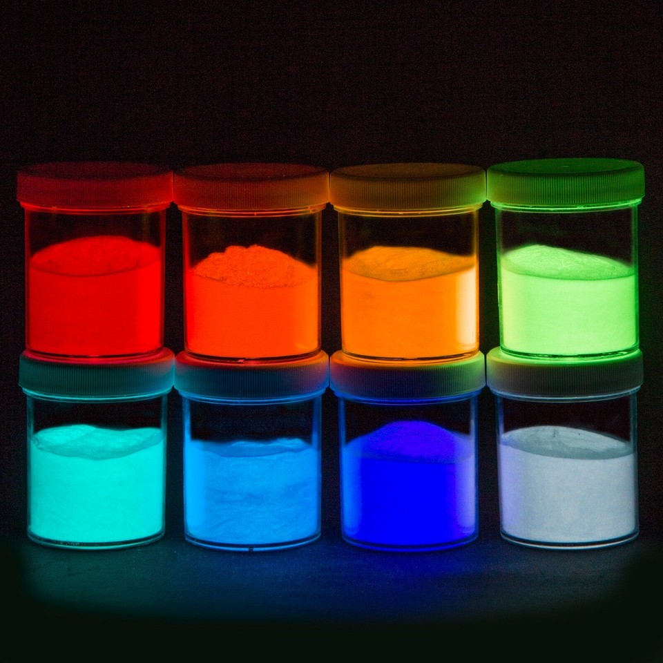 Alumiglow Heat Cured Glow Powder Paint for Tungsten Ice Fishing Jigs ...