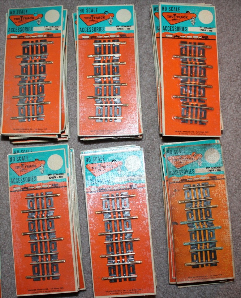 Large Lot of HO Scale Tru Track by Tru-Scale - New in Packages | eBay