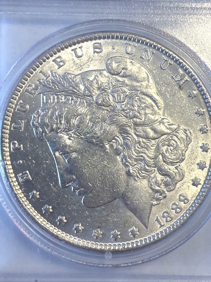 1889 Morgan Silver Dollar, Cartwheel shine, Minted In Philadelphia, 90% ...