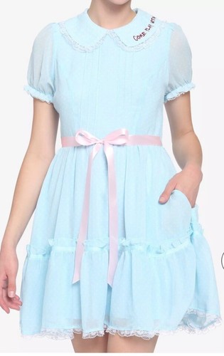 NWT Hot Topic Dress The Shining “Come Play” Adult Cosplay Large Grady ...