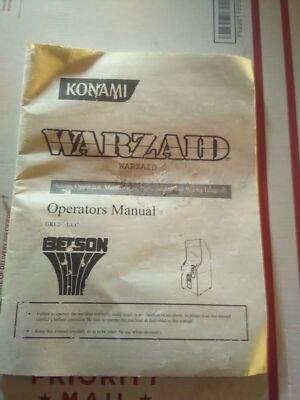 warzaid arcade manual #81 | eBay