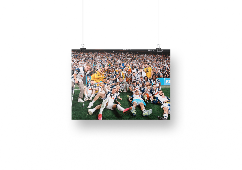 Tottenham Europa League Winners Team Poster A1-5 Frame Opt Ange Son ...