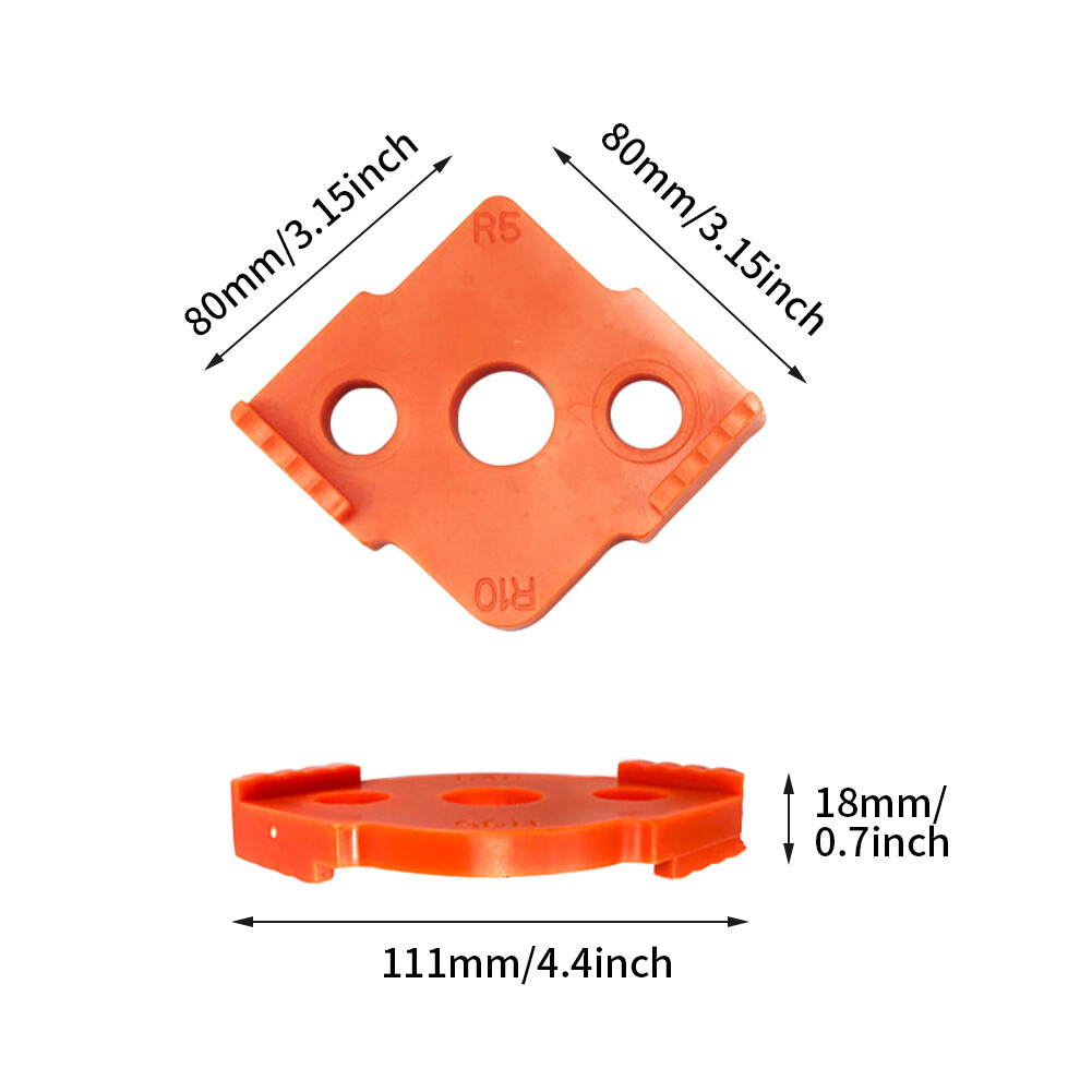 4pcs Corner Table Woodworking Jig R5 To R40 Quick Locator Router Radius ...