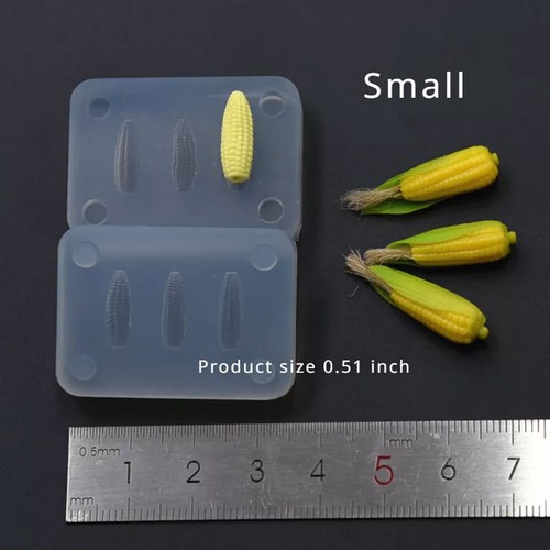 2/4x Dollhouse 1:12 Corn Miniature Vegetable Mini Food Silicone Mold ...