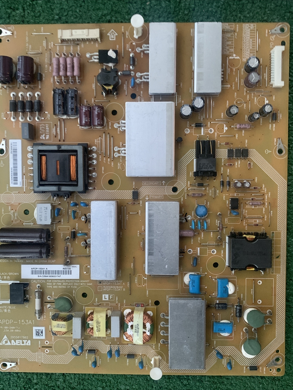 Sharp Lc-60c6600u 60" Power Supply Board Apdp-153a1 a Runtkb285wjqz for ...