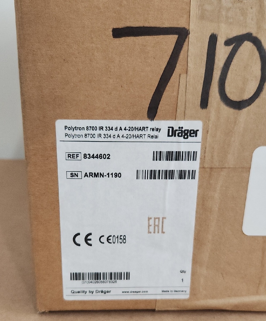 Dräger Polytron 8700 IR Gas Detector 8344602 R27 for sale online | eBay
