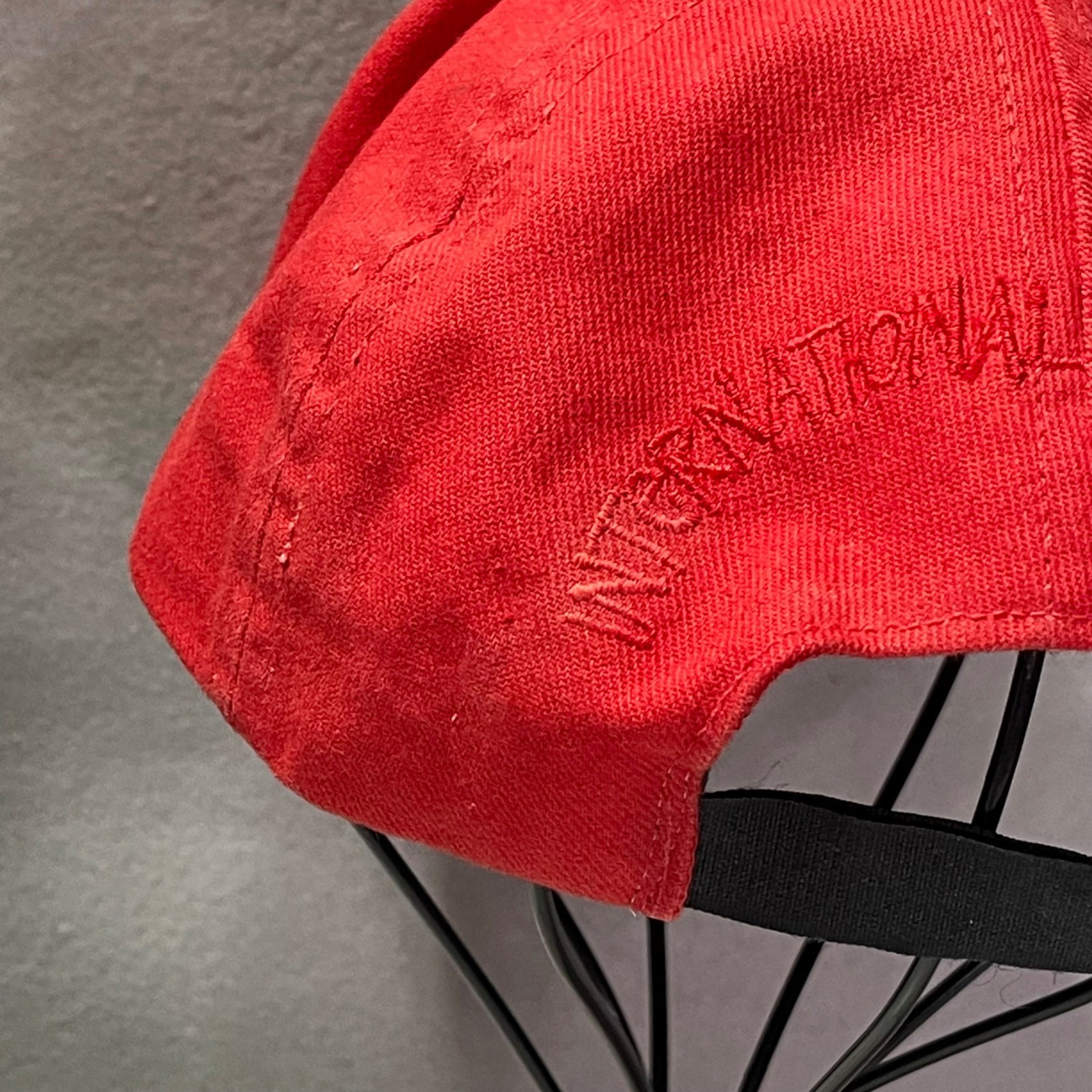 Vintage Mens Stussy Tribe Baseball Cap Hat Red Logo A… - Gem