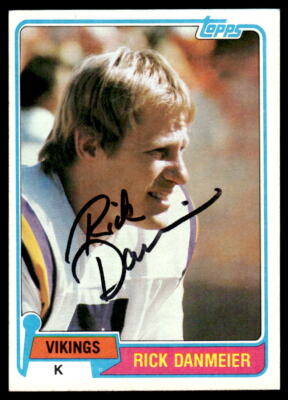 Rick Danmeier Signed MINNESOTA VIKINGS Card 1981 Topps | eBay