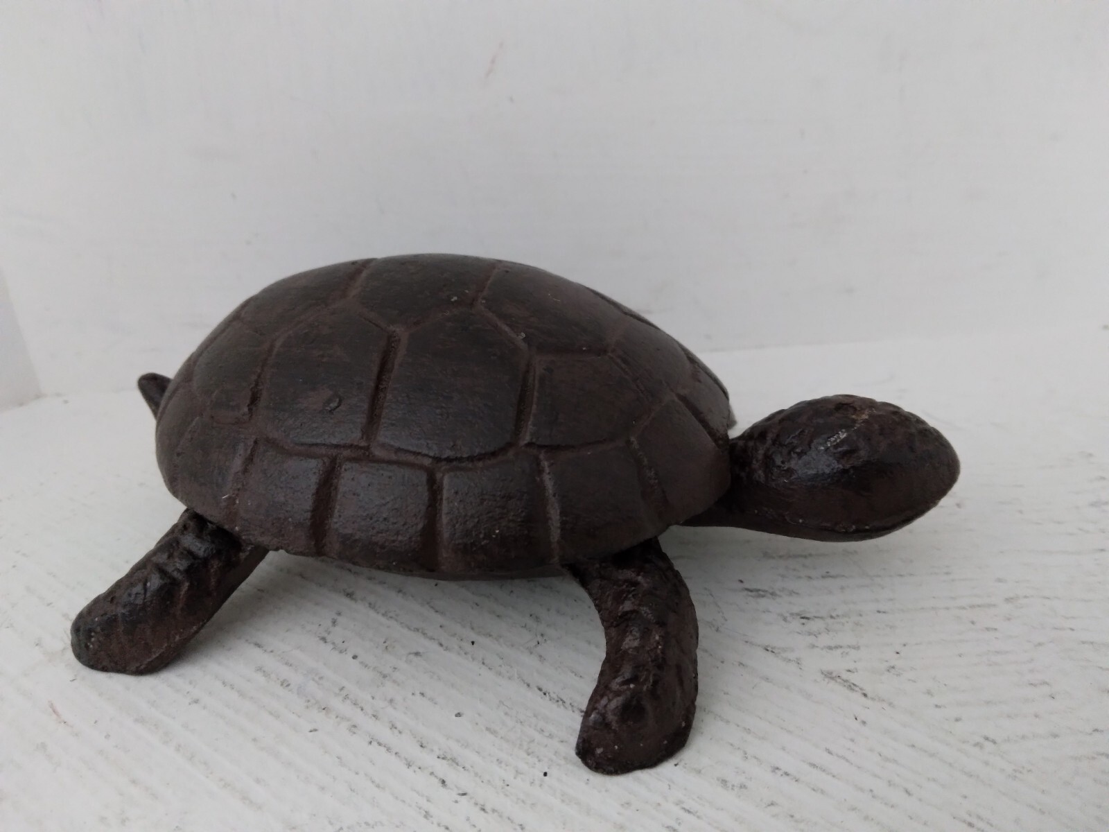 Turtle Hide A Key Box Hideaway Rustic Cast Iron Garden Decor Figure ...