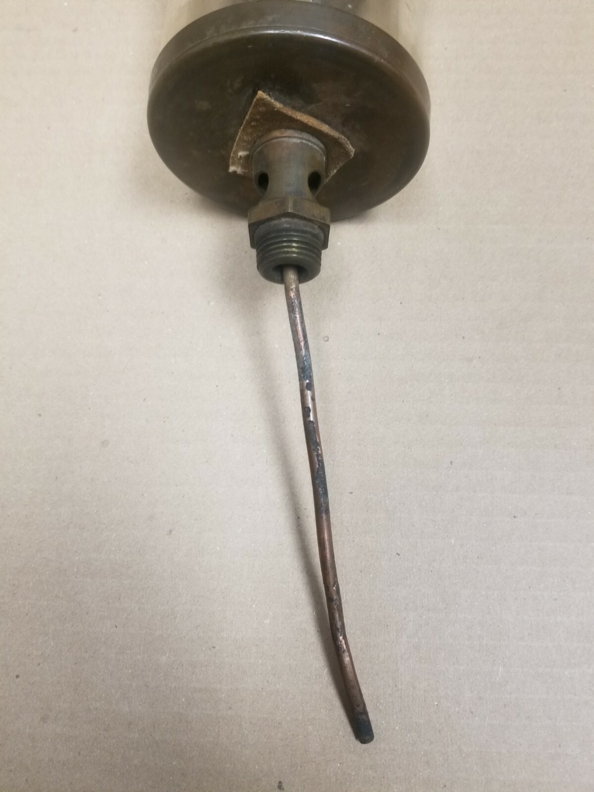 Antique Solid Brass / Glass Visible Drip Oiler Essex Corp. Machine ...