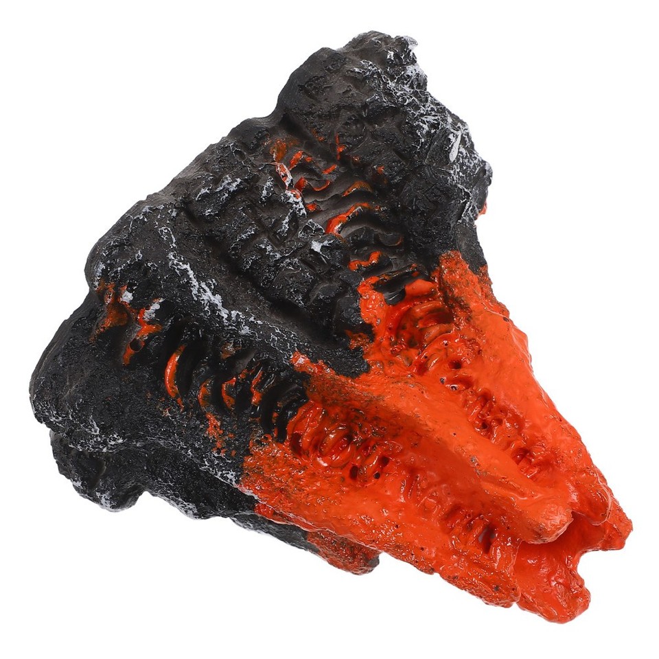 Fish Tank Volcano Statues Tabletop Ornament Models Imitated Decor ...