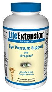 Life Extension Eye Pressure Support with Mirtogenol 30 Capsules for ...